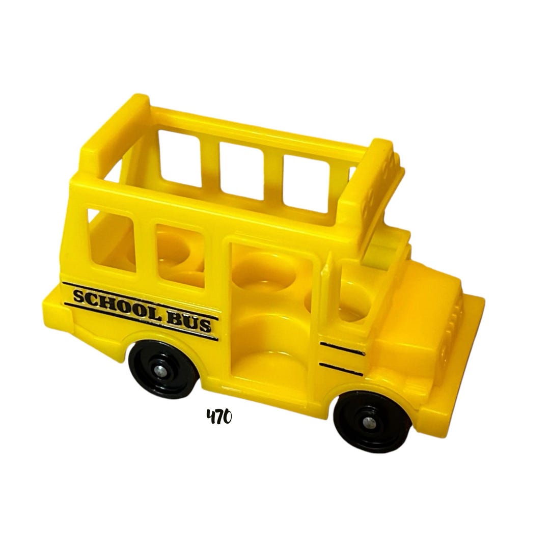 Fisher Price Little People Yellow 4-seat Mini Bus Minivan Vehicle Car ...