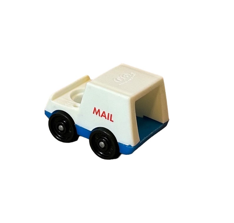 Fisher Price Little People 1-seat Mail Truck Open Back for Mailman Post ...