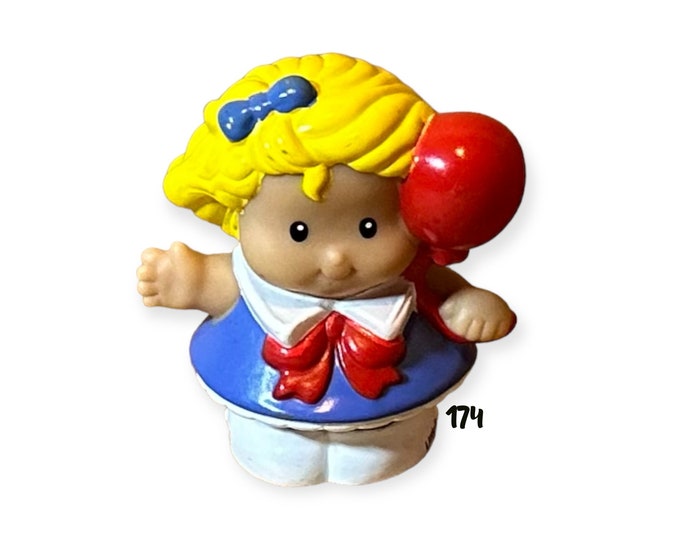 Fisher Price Little People Figure 2003 Sarah Lynn Girl With Red Balloon ...