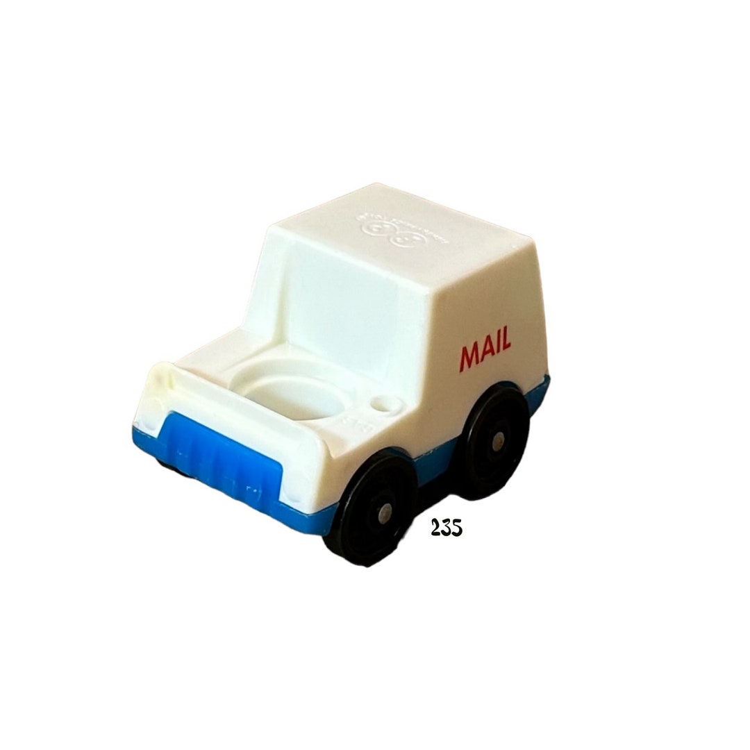 Fisher Price Little People 1-seat Mail Truck Open Back for Mailman Post ...
