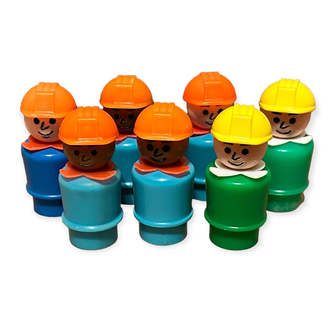 Fisher Price Little People Construction Worker Man Vintage Toy - Etsy