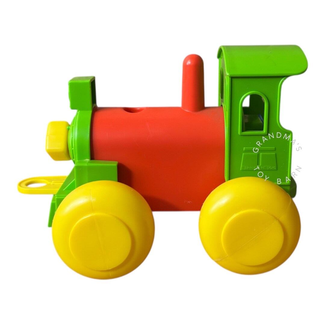 Vintage Tuppertoys Build ’N Play Train | Tupperware Red, Green & Yellow ...