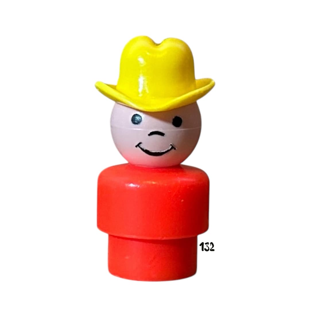 Fisher Price Little People Figure Red Boy Farmer With Cowboy Hat Son ...