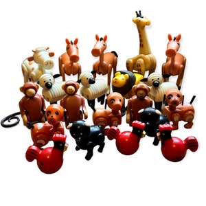 Fisher Price Little People Horse Cow Dog Pig Sheep Lamb Giraffe Lion ...