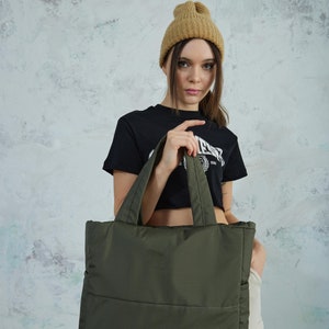 Nylon Shoulder Bag Nylon Tote Bag Nylon Work Bag Nylon Hobo Bag Nylon ...