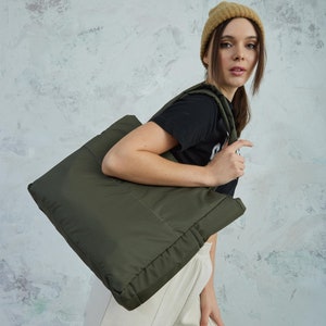 Nylon Shoulder Bag Nylon Tote Bag Nylon Work Bag Nylon Hobo Bag Nylon ...