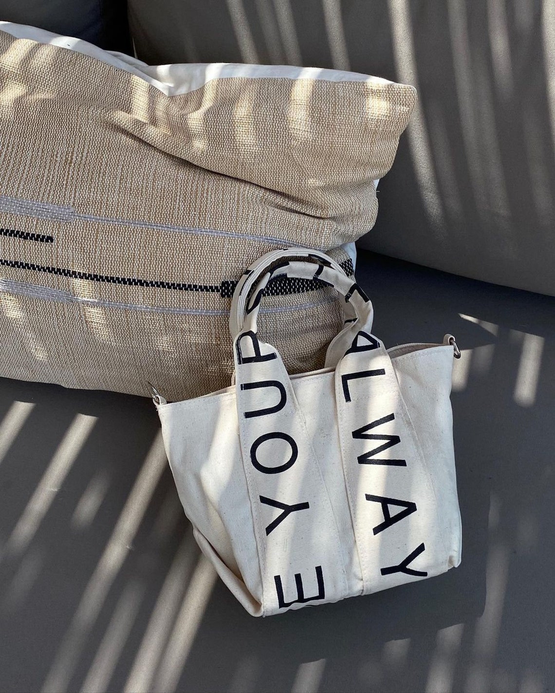 Mini Tote Bag / Tote Bag Canvas / Aesthetic Tote Bag / - Etsy