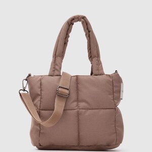 Quilted Waterproof Puffer Shoulder Bag, Quilted Puffer Bag, Winter ...