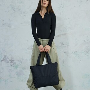 Nylon Shoulder Bag Nylon Tote Bag Nylon Work Bag Nylon Hobo Bag Nylon ...
