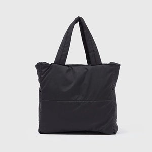 Waterproof Large Puffer Bag / Nylon Puffy Shoulder Bag / - Etsy