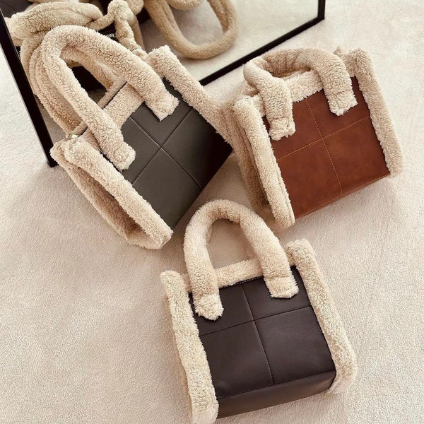 Fuzzy Tote Bag - Etsy