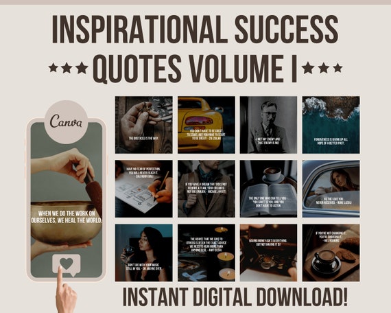 Motivational Quotes Volume I Success Quotes Inspirational - Etsy