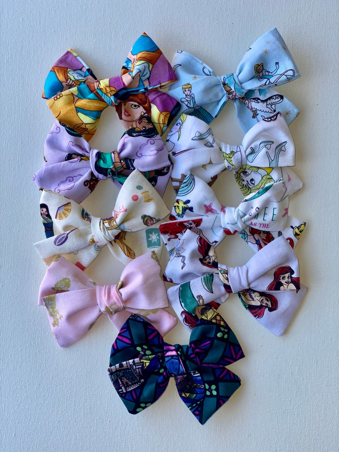 Disney Princess Bows - Etsy