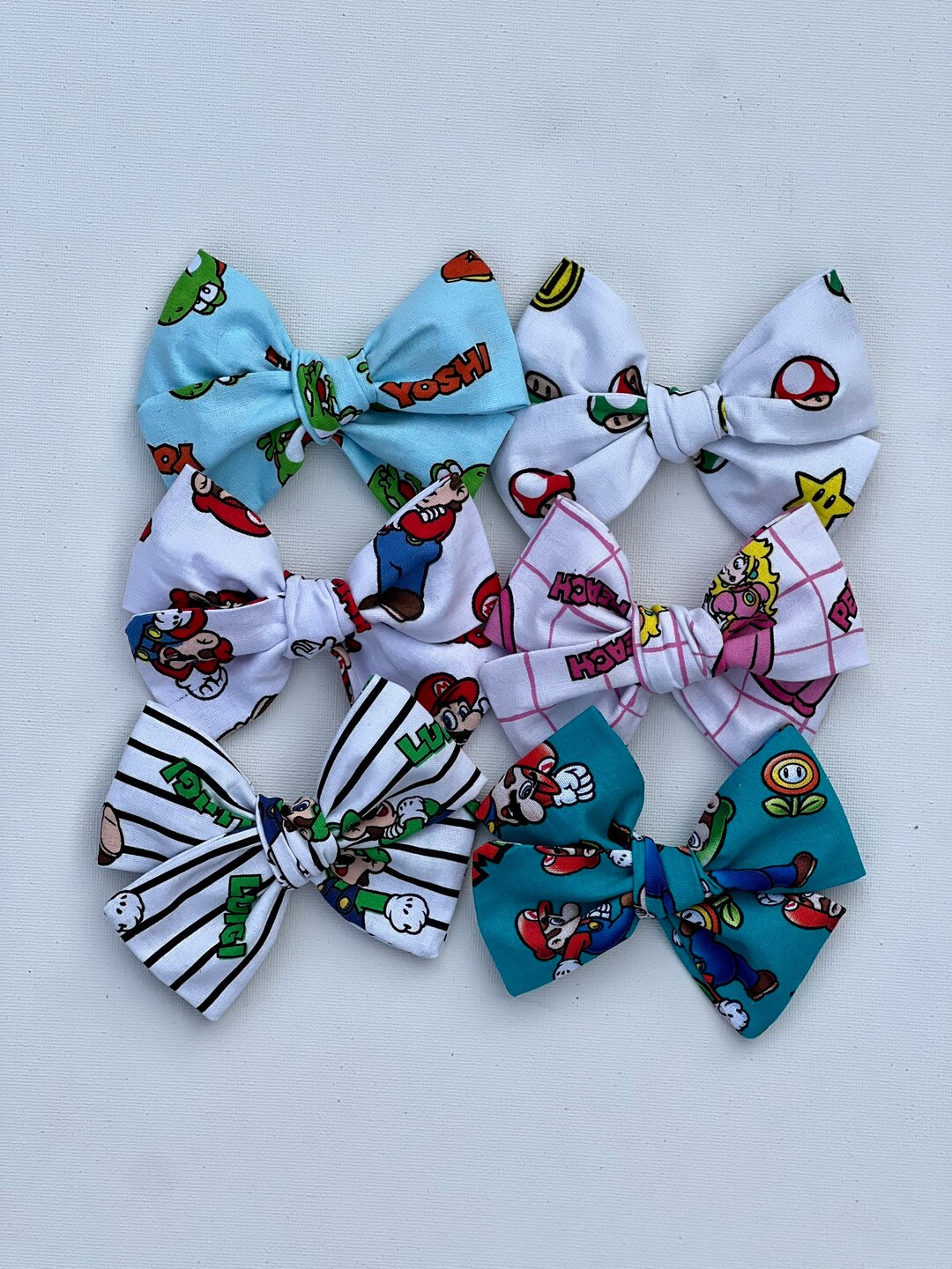 Mario Themed Bows - Etsy