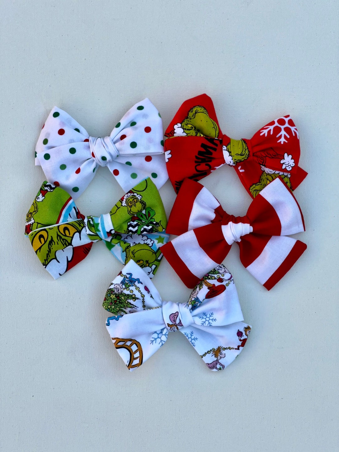 Grinch Bows - Etsy