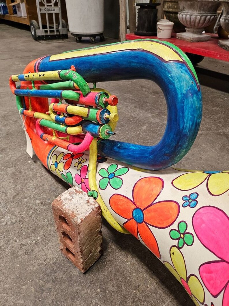 Unique Vintage Hand-painted Shriners Floral Tuba - Etsy