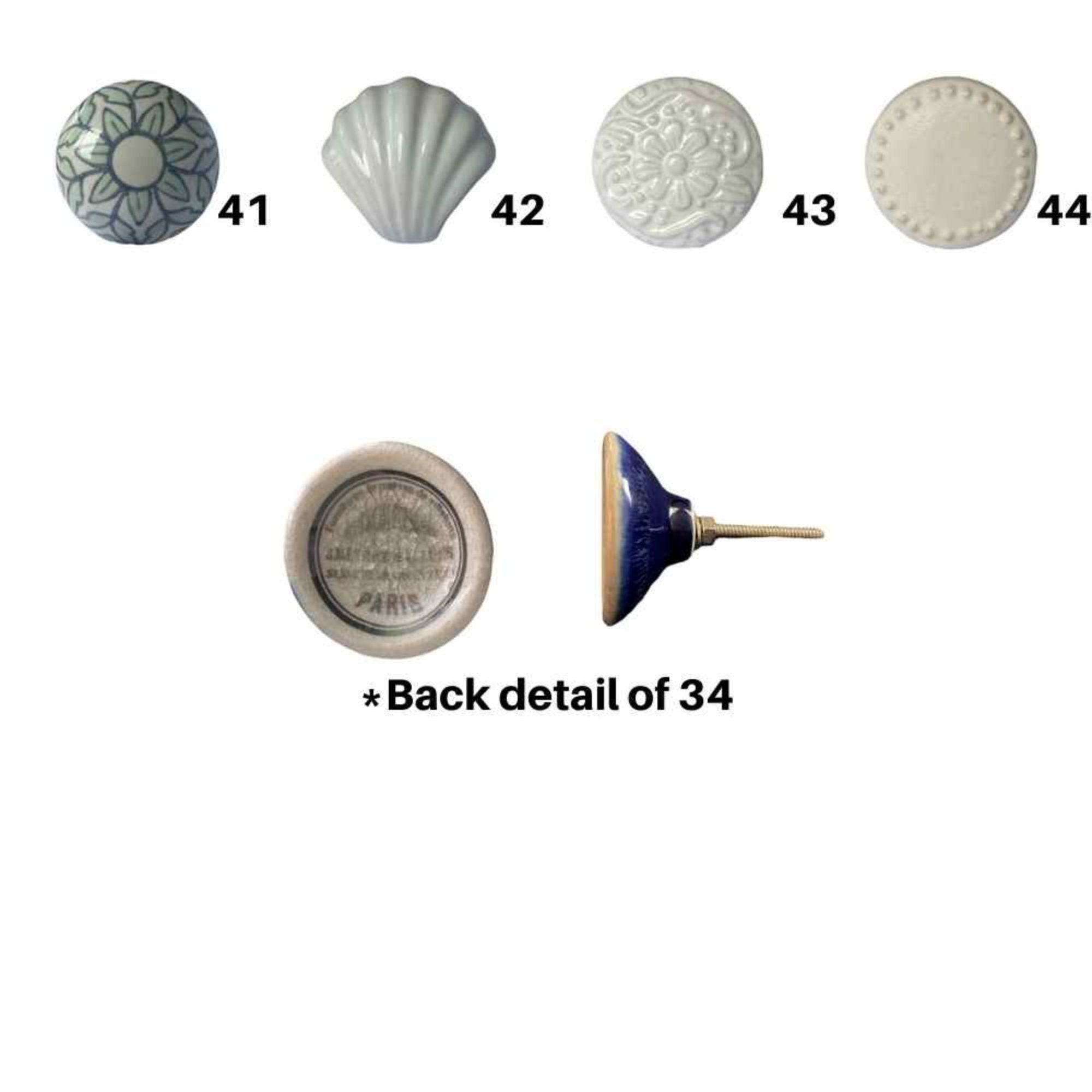 Ceramic Knobs, Colorful Hand Painted Drawer Pulls - Etsy