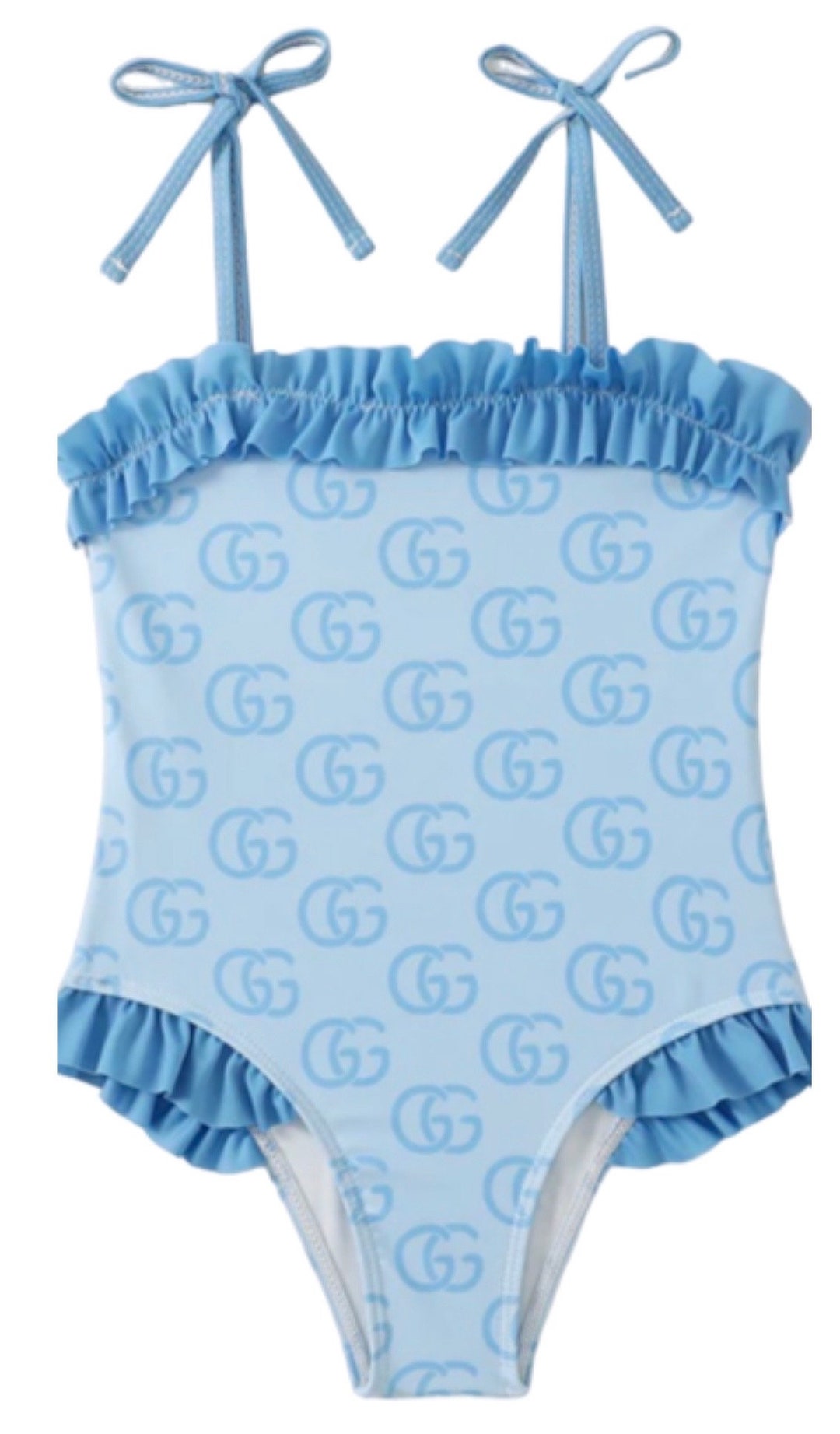 Girls Bathing Suit Blue - Etsy