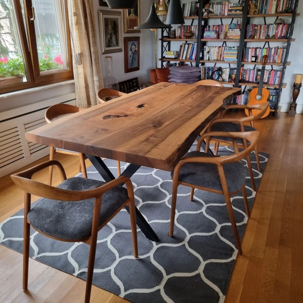 Walnut Dinning Table - Etsy