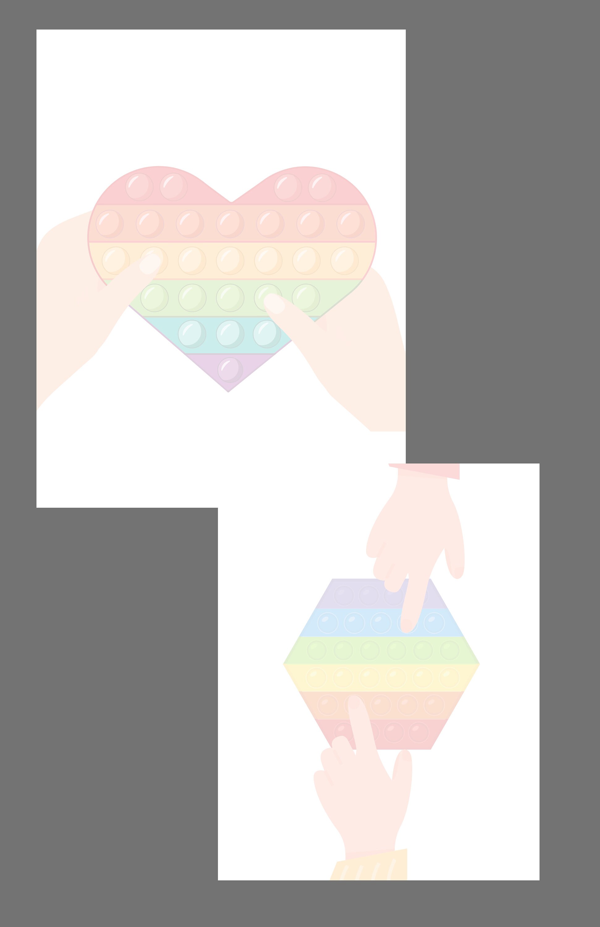 Pop It Stationary for Kids Digital Download Printable Pop It Paper ...