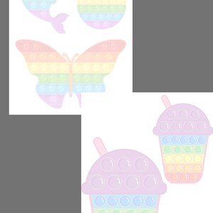 Pop It Stationary for Kids Digital Download Printable Pop It Paper ...