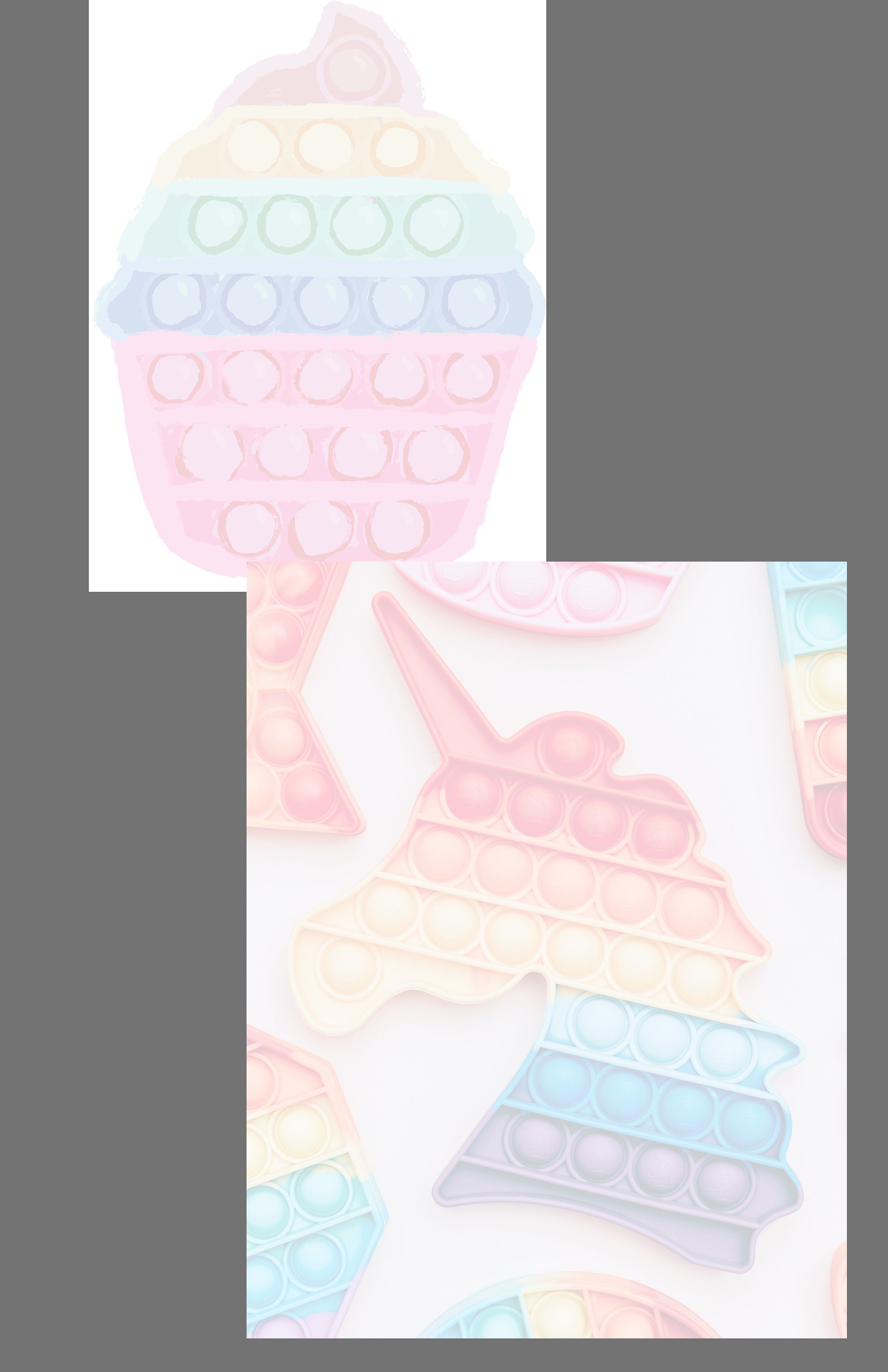 Pop It Stationary for Kids Digital Download Printable Pop It Paper ...