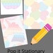 Pop It Stationary for Kids Digital Download Printable Pop It Paper ...