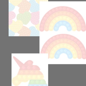 Pop It Stationary for Kids Digital Download Printable Pop It Paper ...