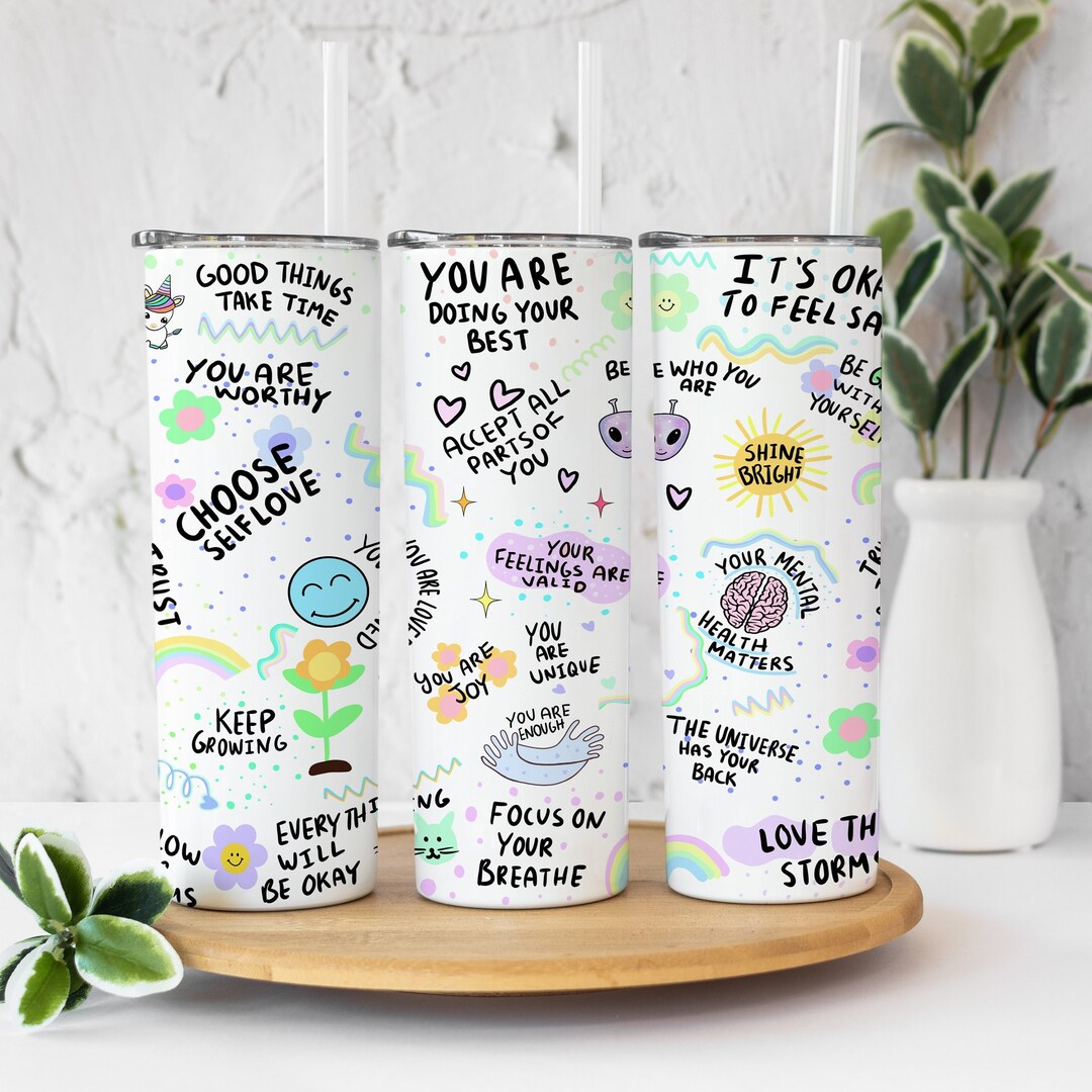 Positive Affirmations Tumbler - Positive Affirmations Tumbler With ...