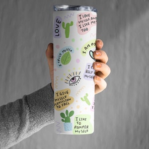 My Self Care Cup - Positive Affirmations Tumbler - Mothers Day Gift ...