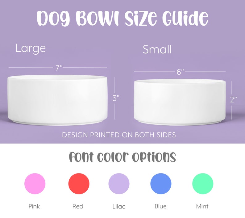 Personalized Ceramic Pet Bowl, Custom Name, Dog or Cat Food Bowl - Etsy