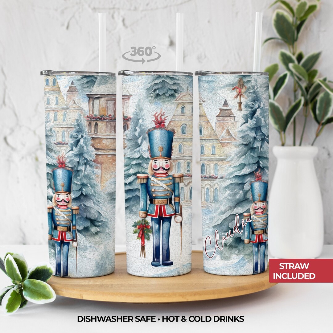 Personalized Nutcracker Christmas Tumbler: 20oz Insulated Travel Cup - Etsy