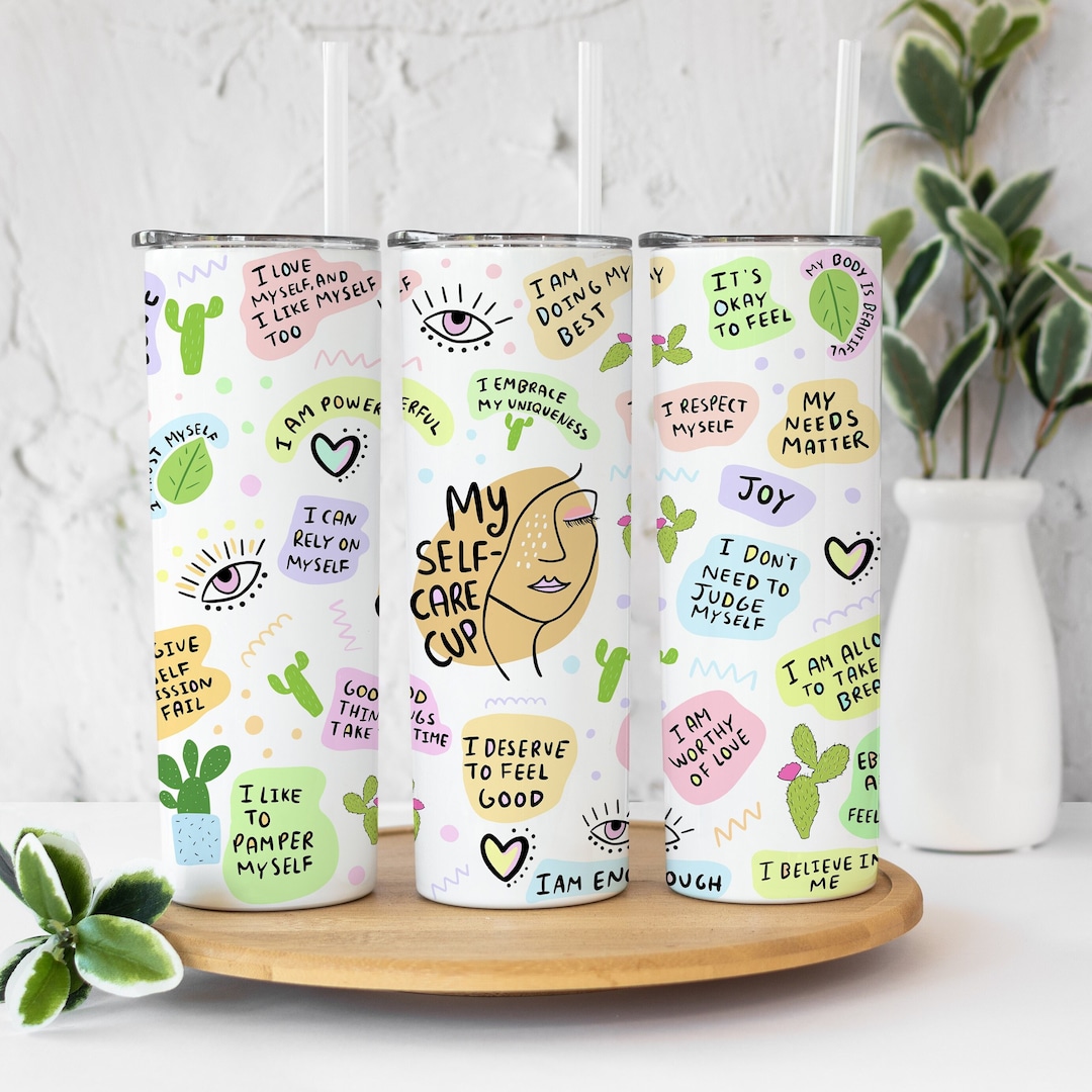 My Self Care Cup - Positive Affirmations Tumbler - Mothers Day Gift ...