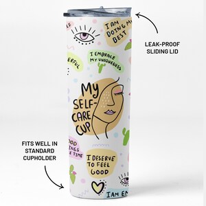 My Self Care Cup - Positive Affirmations Tumbler - Mothers Day Gift ...