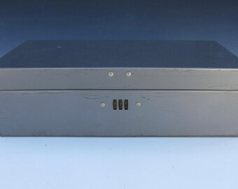 Vintage Blue Metal Sesamee "philadelphia Life" Policy Box, Metal ...