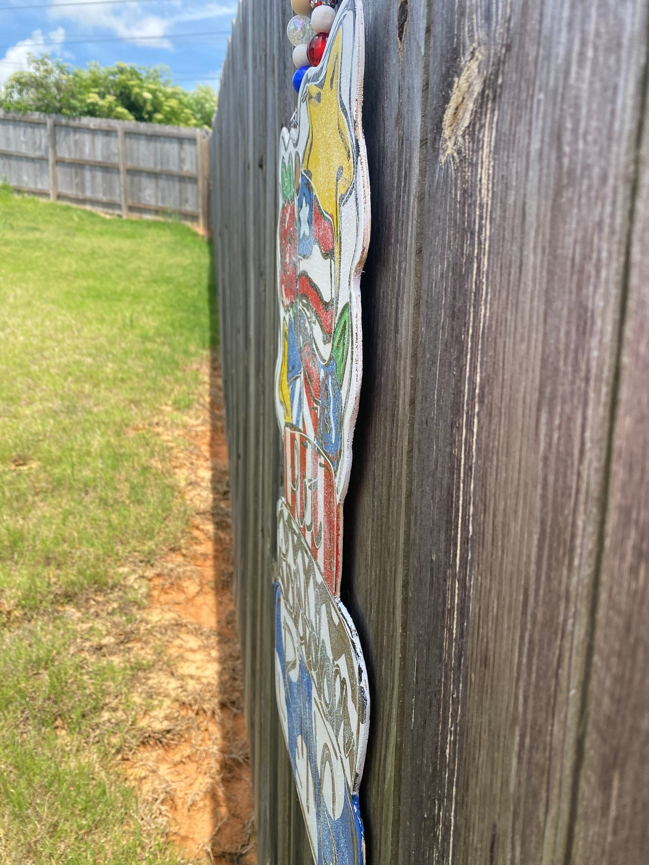 Patriotic Freedom Stack Door Hanger, July 4th Door Hanger, Let Freedom ...