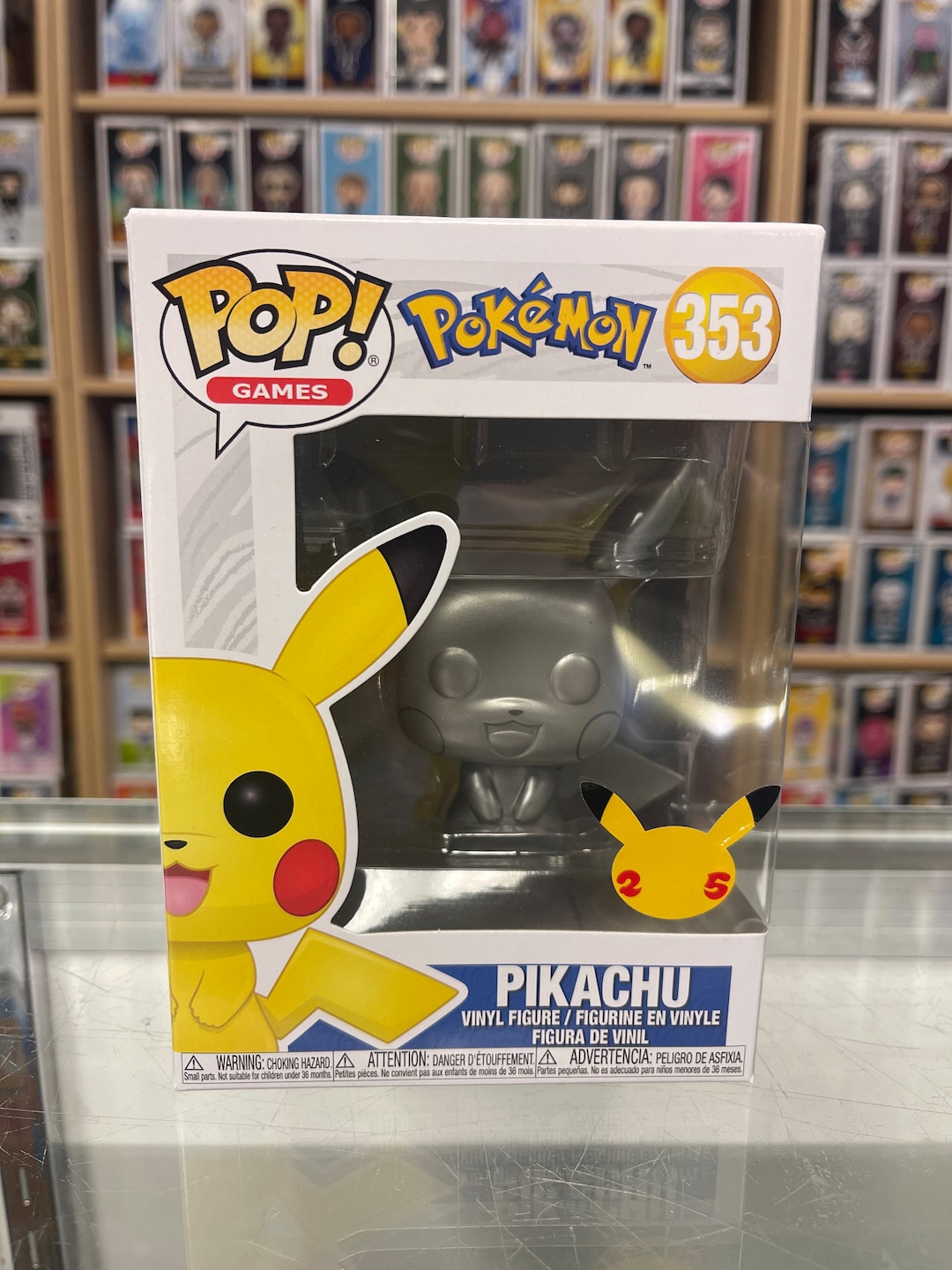 Funko Pop 353 Pikachu / Pokémon metallic & Vaulted - Etsy