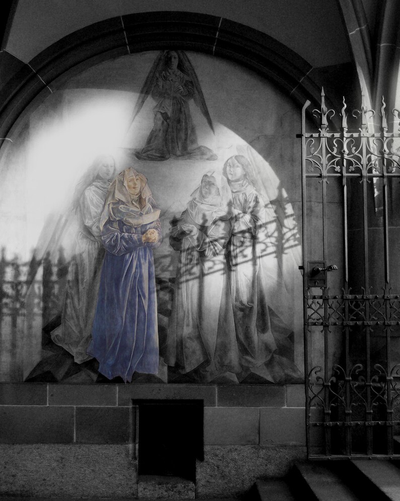 Church Grotto Photo Print, Church Grotto With Maria, Maria Grotto Photo ...