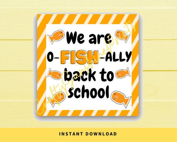 INSTANT DOWNLOAD We Are Ofishally Back to School Square Gift - Etsy