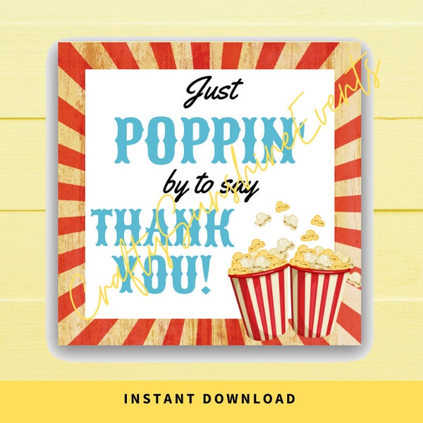 Just Popping by to Say Thank You - Etsy