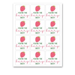 INSTANT DOWNLOAD You're the Berry Best Square Gift Tags 2.5x2.5 - Etsy