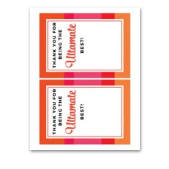 INSTANT DOWNLOAD Thank You for Being the Ultamate Best Gift Card Holder ...