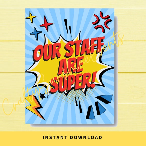 Superhero Staff Week - Etsy