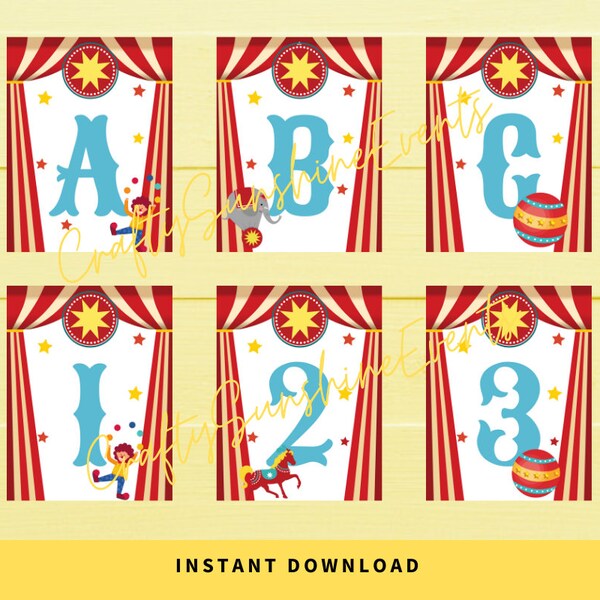 Circus Banner - Etsy