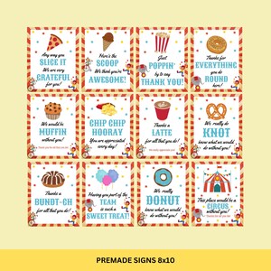 DIGITAL DOWNLOAD ONLY Circus Themed Teachers & Staff Appreciation Week ...