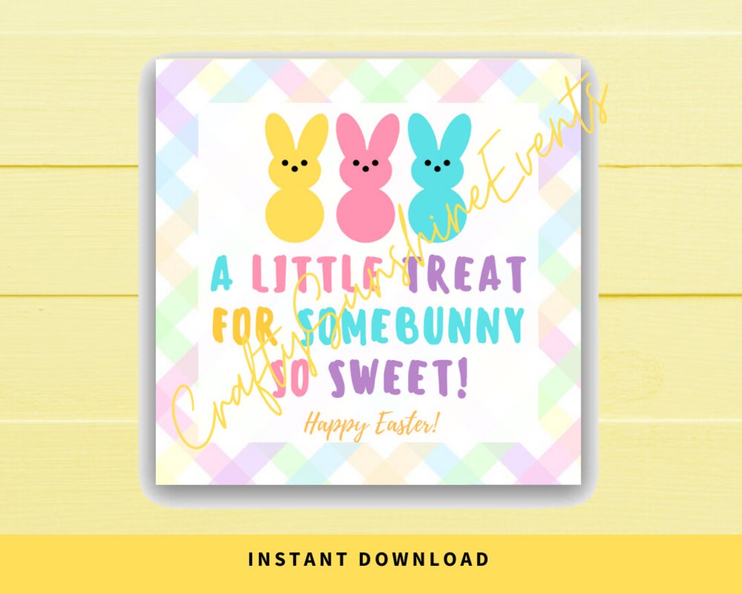 INSTANT DOWNLOAD A Little Treat for Somebunny so Sweet Happy Easter ...