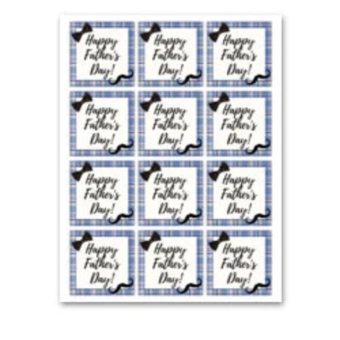 INSTANT DOWNLOAD Happy Father's Day Gift Tags 2.5x2.5 - Etsy
