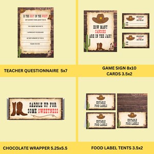 DIGITAL DOWNLOAD ONLY Western Themed Teachers & Staff Appreciation Week ...