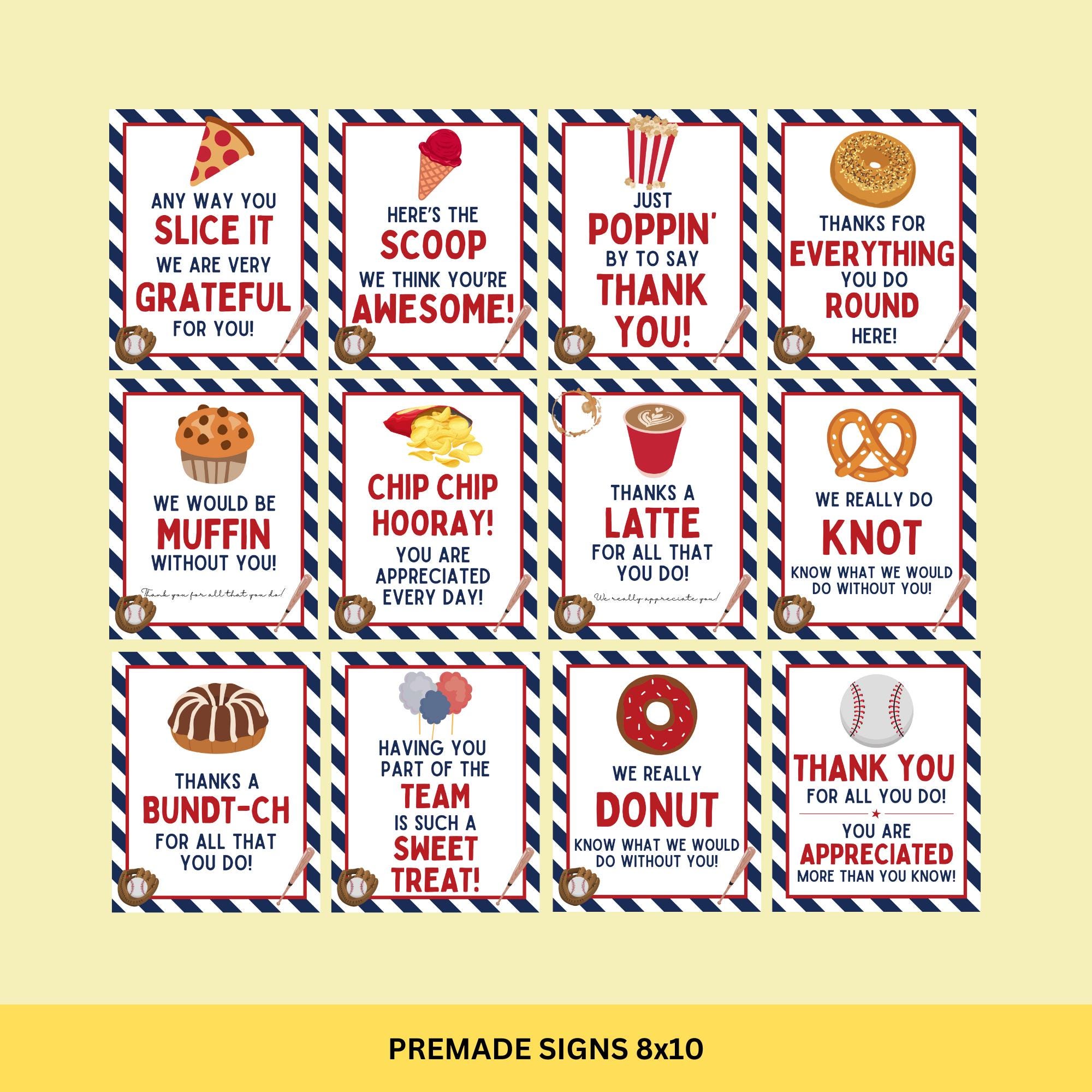 Editable Baseball Teacher Appreciation Bundle – Instant Download ...