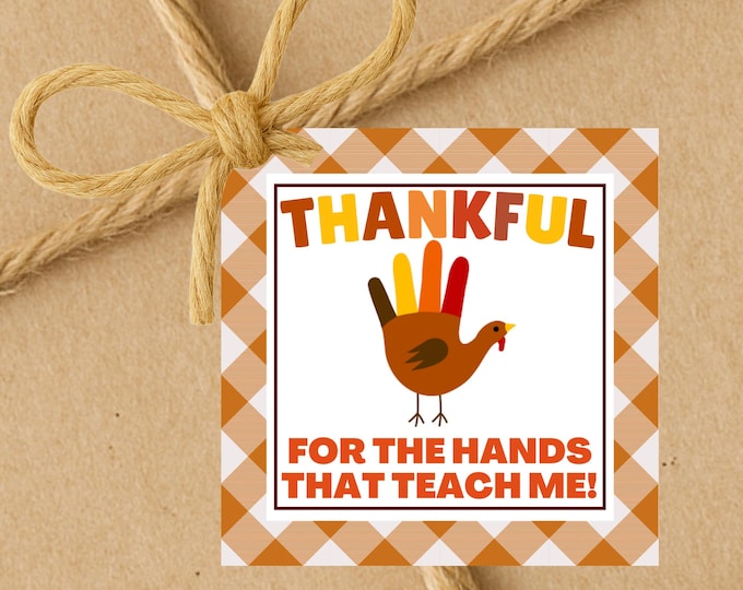 PRINTABLE Thanksgiving Teacher Gift Tag, Hand Soap Pumpkin Tag, Teacher ...